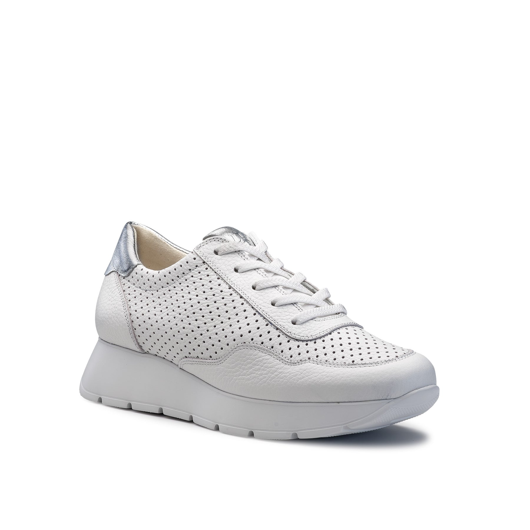 Apollo Sneaker in White Chic Athleisure Style – Paulgreenshoes.com