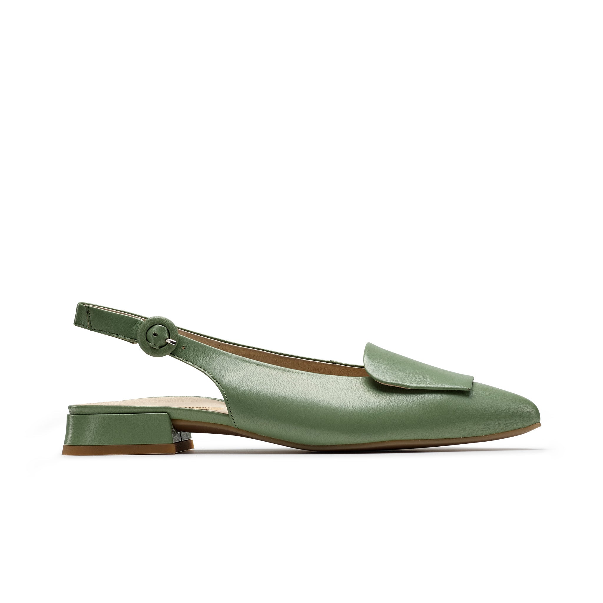 Viola Slingback in Wasabi Softnappa with Comfort Fit – Paulgreenshoes.com